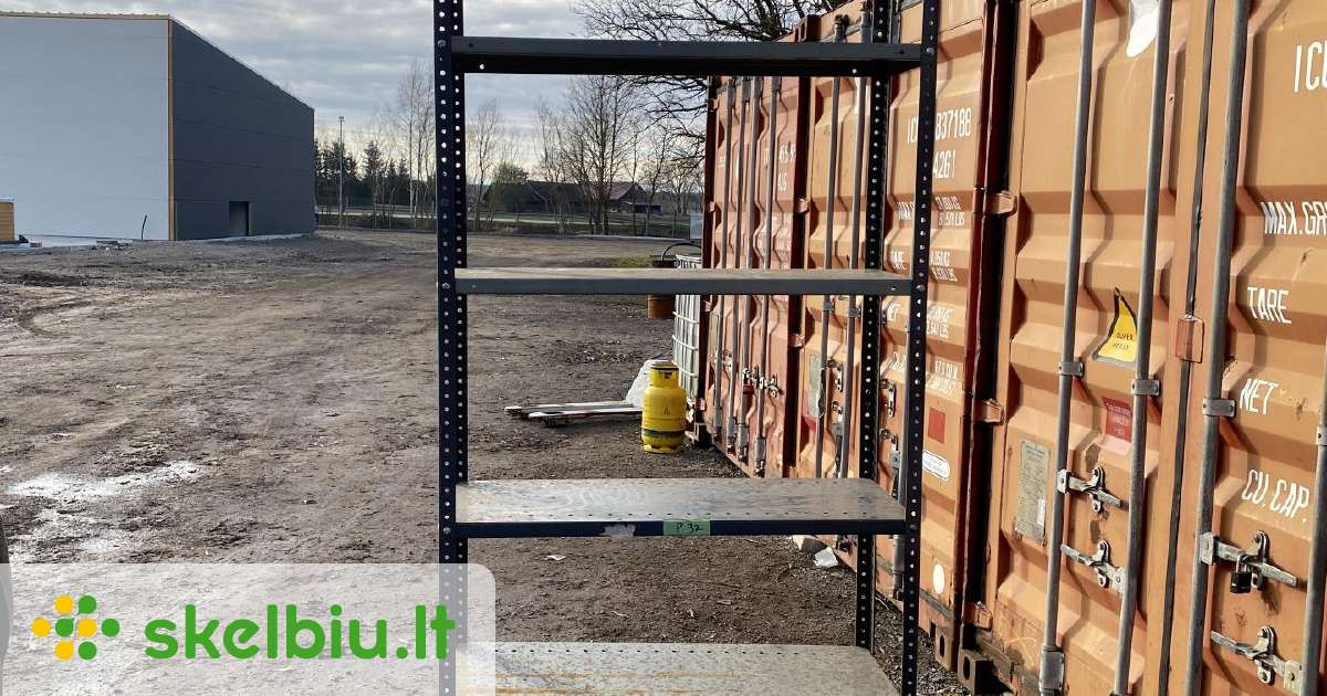Metaliniai stelazai lentynos garazaui 3.1m - Skelbiu.lt