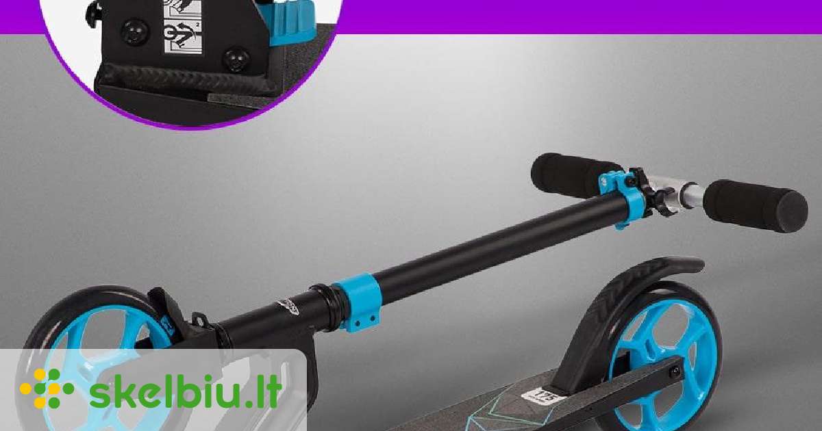Paspirtukas Reaction City 175 Black/blue - Skelbiu.lt