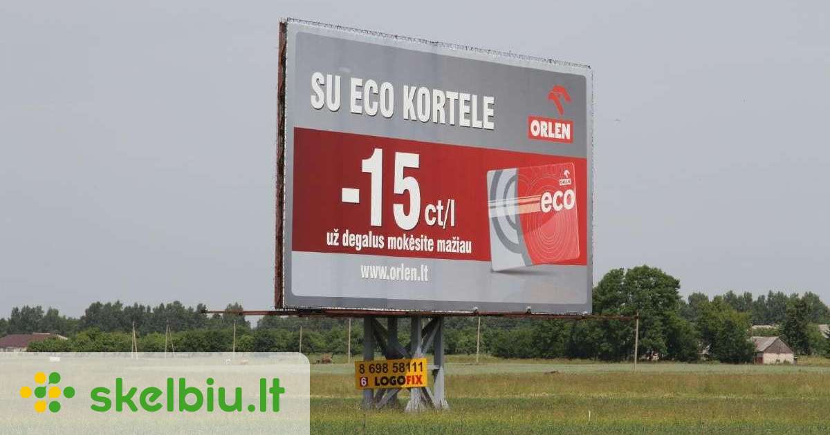 Perkame vietas lauko reklamos stendų įrengimui kel - Skelbiu.lt