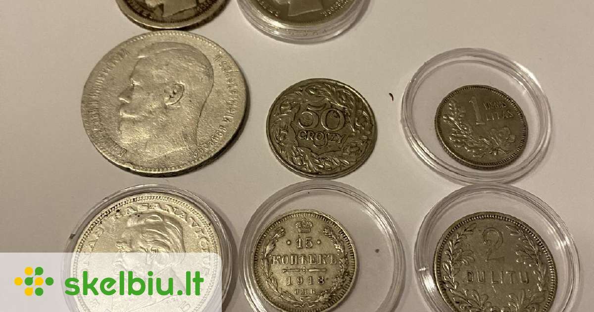 Sidabrinės monetos - Skelbiu.lt