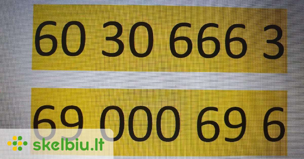 Lengvi telefono numeriai - Skelbiu.lt