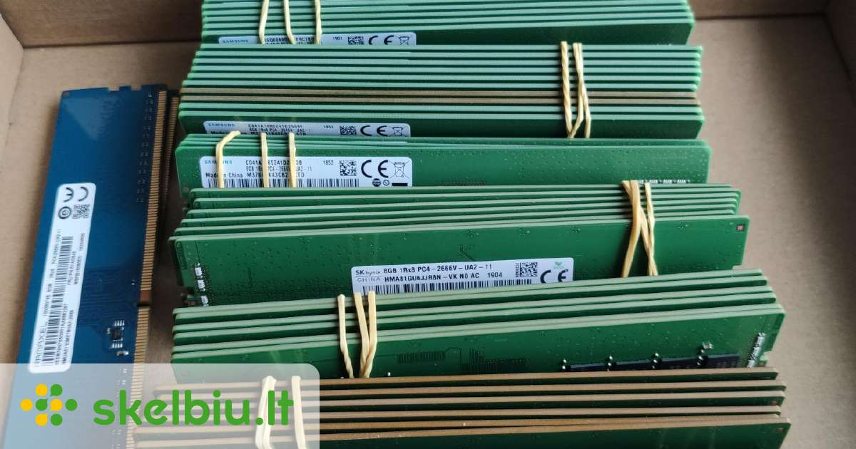 Ddr4 8gb 2666mhz, ddr3 4-8gb - Skelbiu.lt
