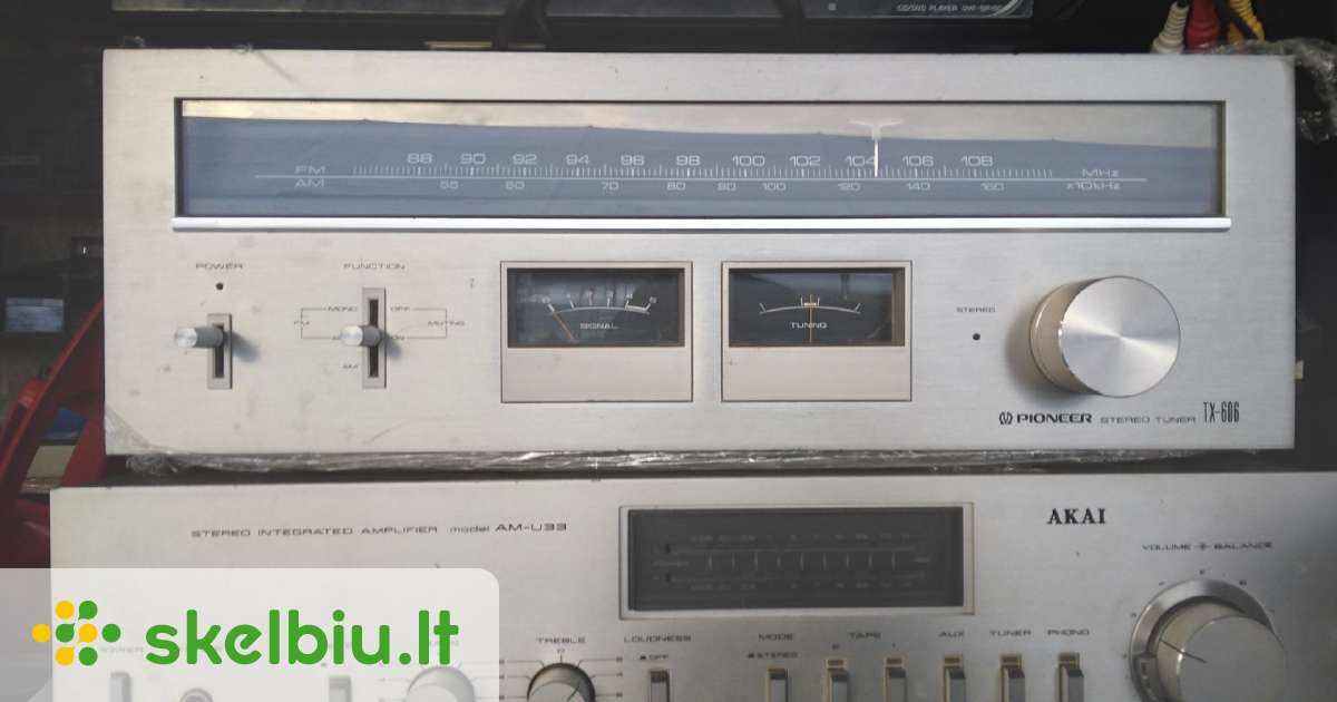 Pioneer Tiuneris ir Akai Stiprintuvas - Skelbiu.lt
