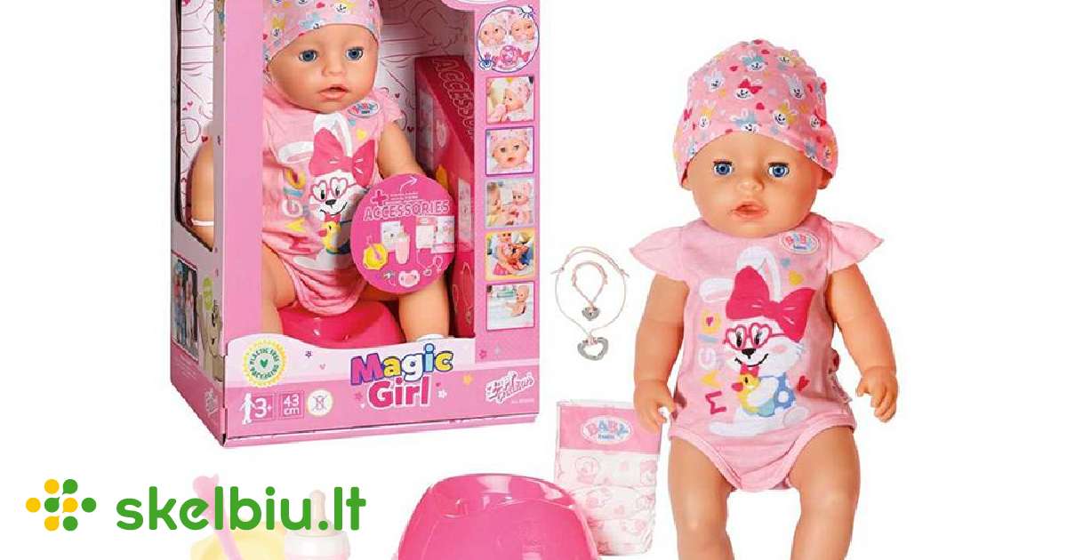 Baby Born Interaktyvi Lėlė - Mergaitė Magic Girl - Skelbiu.lt