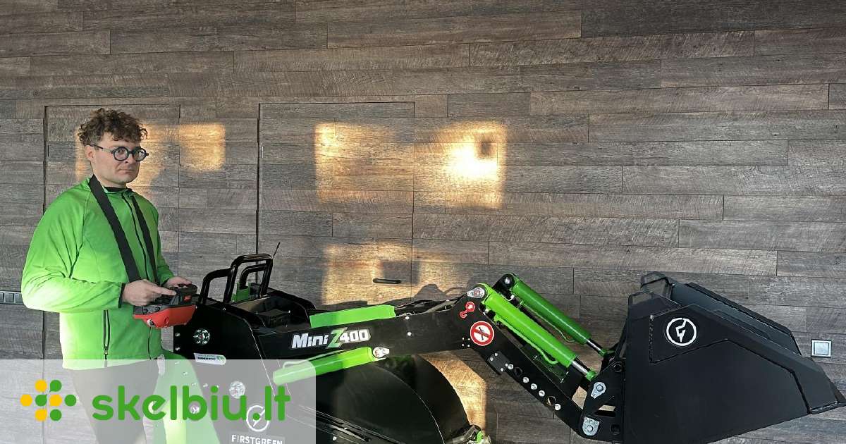 Elektrinis mini krautuvas Firstgreen Mini Z400 - Skelbiu.lt