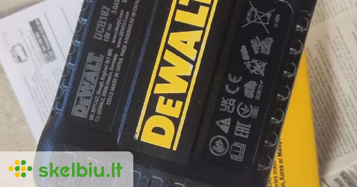 18v 3ah dewalt skelbimai - Skelbiu.lt