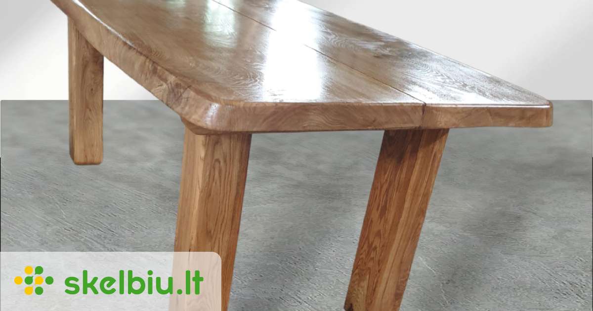 Ąžuolinis stalas masyvūs gražus - Skelbiu.lt