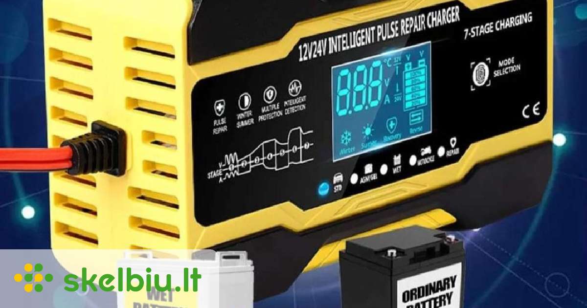 Automobilių akumuliatorių pakrovėjas - Skelbiu.lt