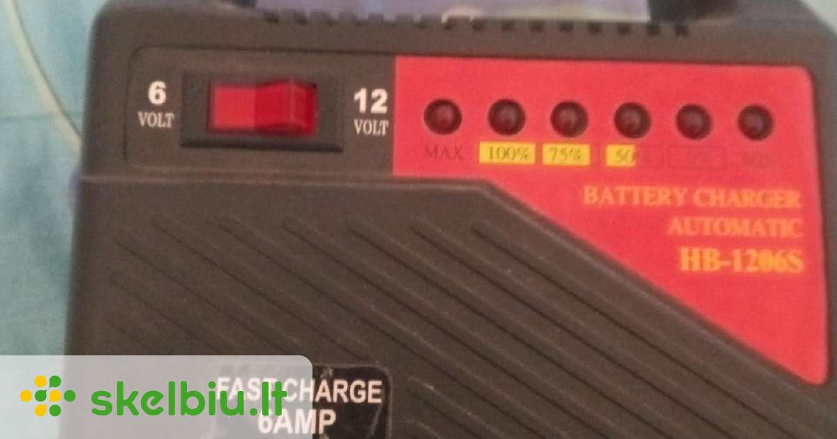 Akumuliatorių pakrovėjas - Skelbiu.lt