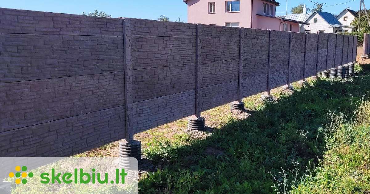 Betono gaminiai:tvoros,stulpai,segmentai,žiedai. - Skelbiu.lt