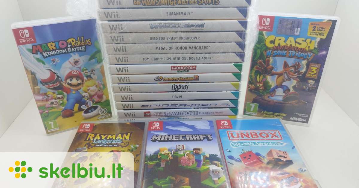 Nintendo Switch ir Wii Žaidimai, Remontas, Dalys - Skelbiu.lt