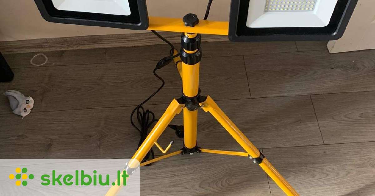 Statybinis LED sviestuvas su stovu - Skelbiu.lt