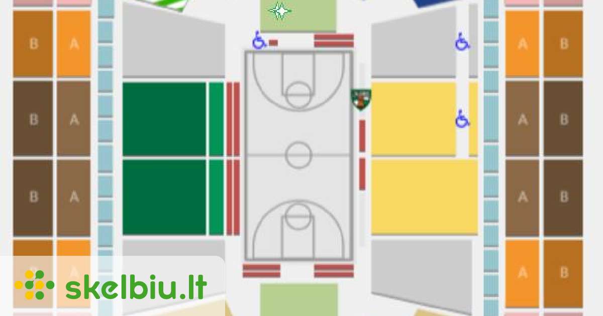 Zalgiris Maccabi 1 aukstas - 2 bilietai - Skelbiu.lt