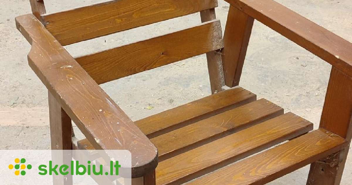 Ranku darbo medinis fotelis - Skelbiu.lt