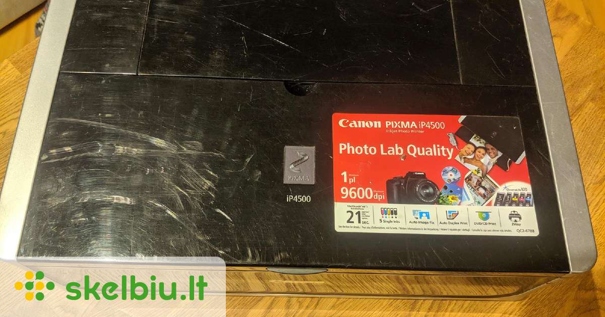 Canon Pixma ip4500 Inkjet photo printer - Skelbiu.lt