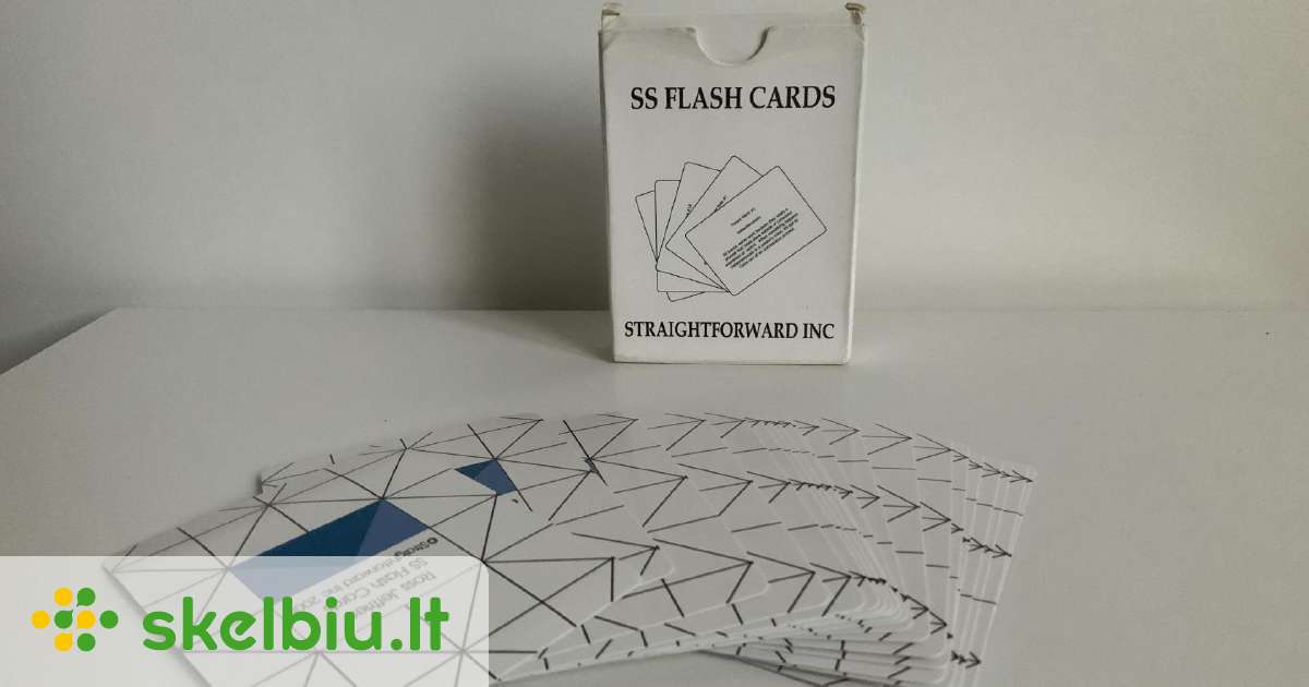 Ss flash cards - kortos, žaidimas - Skelbiu.lt