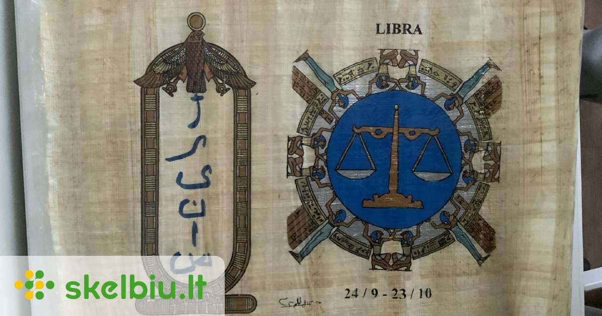 Papirusas iš Egipto - Svarstyklės, paveikslas - Skelbiu.lt