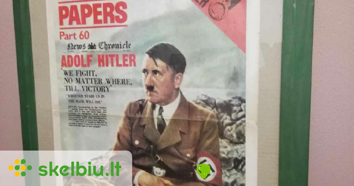 Ww2 a.hitleris.1945m - Skelbiu.lt