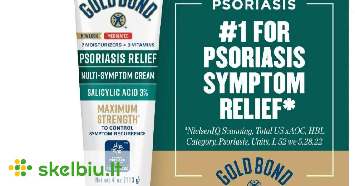 Gold Bond Psoriasis Relief kremas psoriazei - Skelbiu.lt