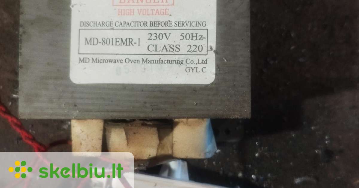 Mikrobangų krosnelės transformatorius - Skelbiu.lt