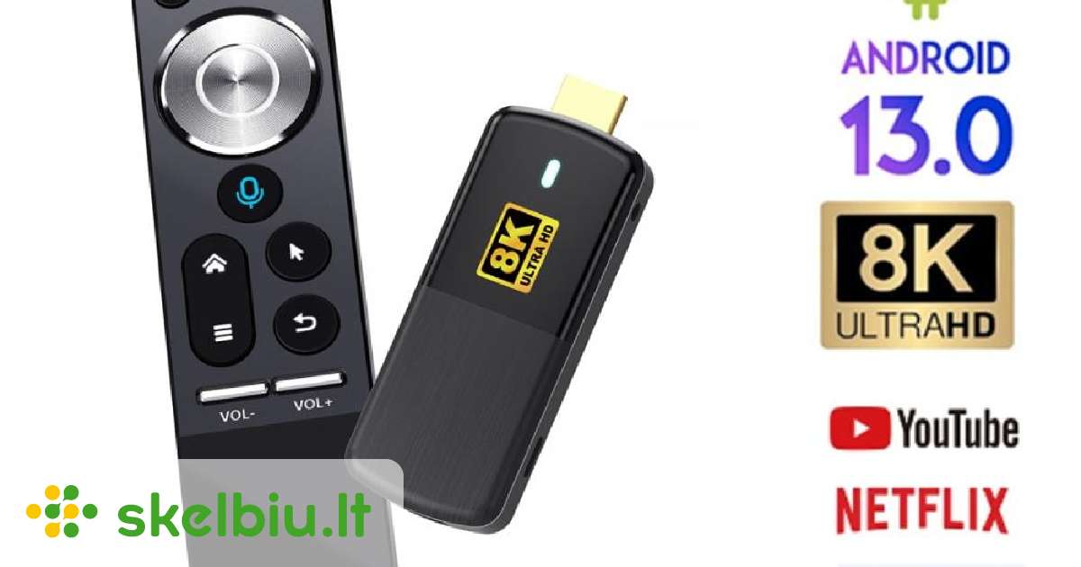 Android TV box H96 Max M3 stick - Skelbiu.lt