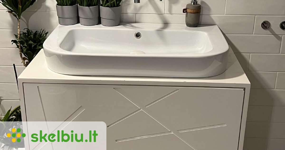 Kriauklė su vonios spintele - Skelbiu.lt