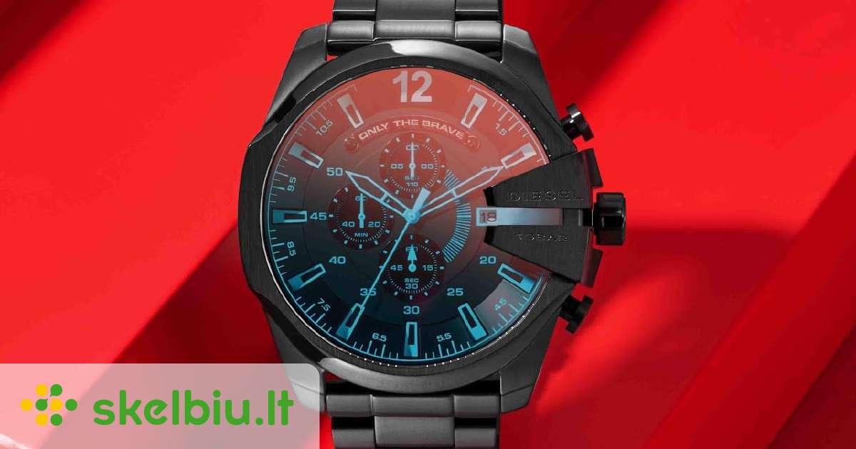 Originalus Diesel Mega Chief Dz4318 laikrodis - Skelbiu.lt