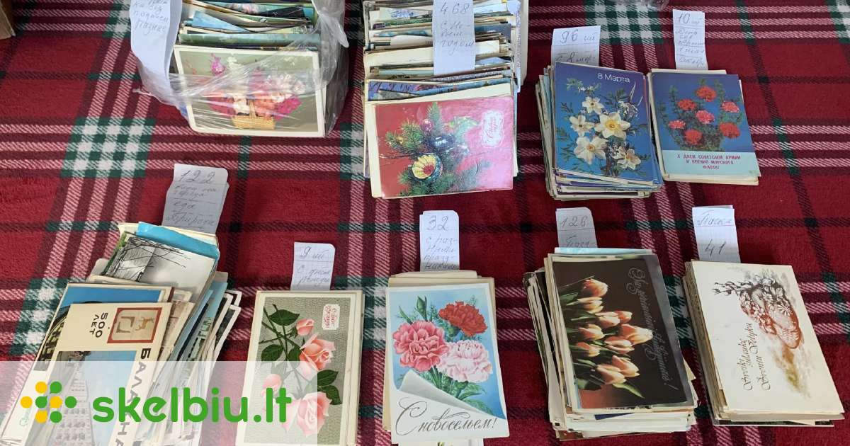 Tarybinės atvirutes,senoviški pinigai - Skelbiu.lt