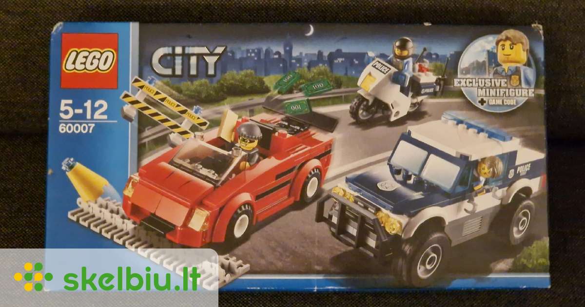 Lego City High Speed Chase 60007 Naujas Skelbiult