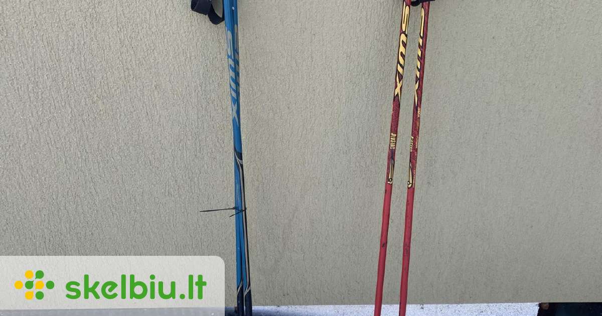 Slidinėjimo lazdos Swix. 131 cm. Kaina - 20 eur. - Skelbiu.lt