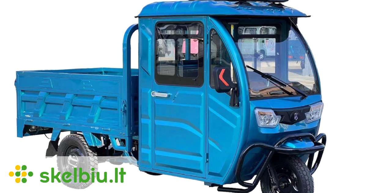 Elektrinis krovininis triratis motoroleris SL-07 - Skelbiu.lt