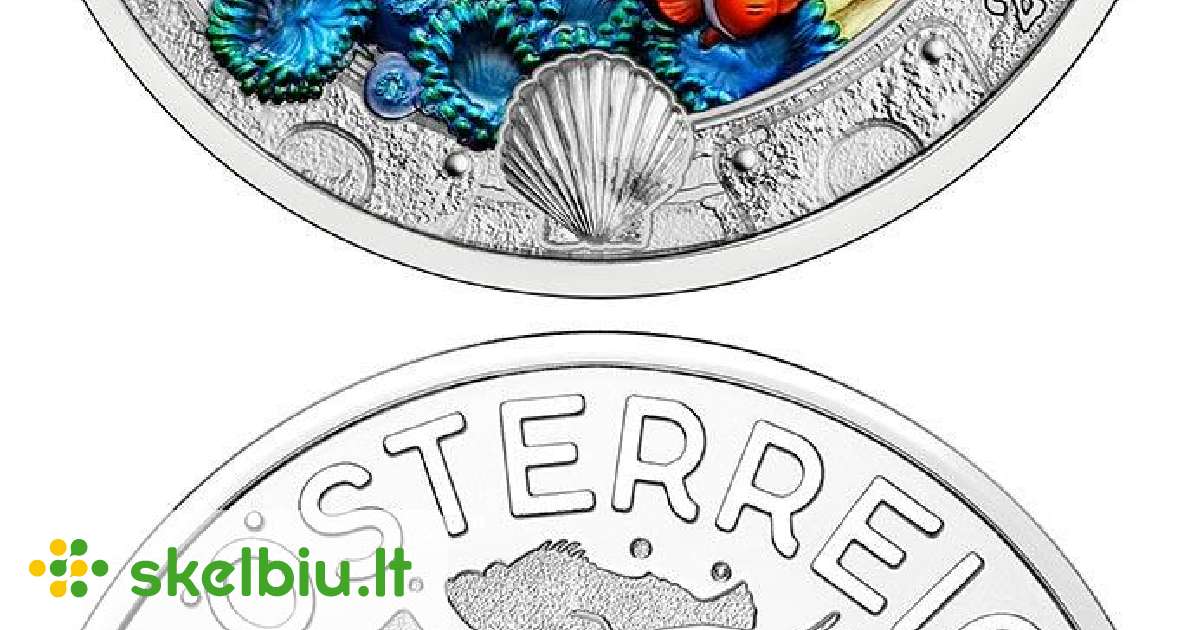 Austrija 2023 3 eurai Akmeninis koralas - Skelbiu.lt