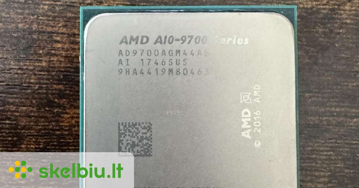 Procesorius Amd A10-9700 Am4 - Skelbiu.lt