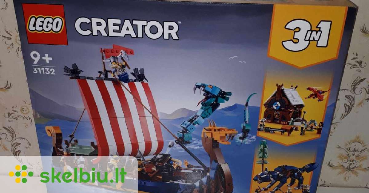 Naujas Lego 31132: Vikingu laivas - Skelbiu.lt