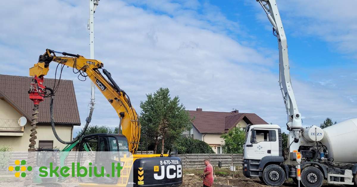 Cfa polių gręžimas – profesionaliai ir efektyviai - Skelbiu.lt