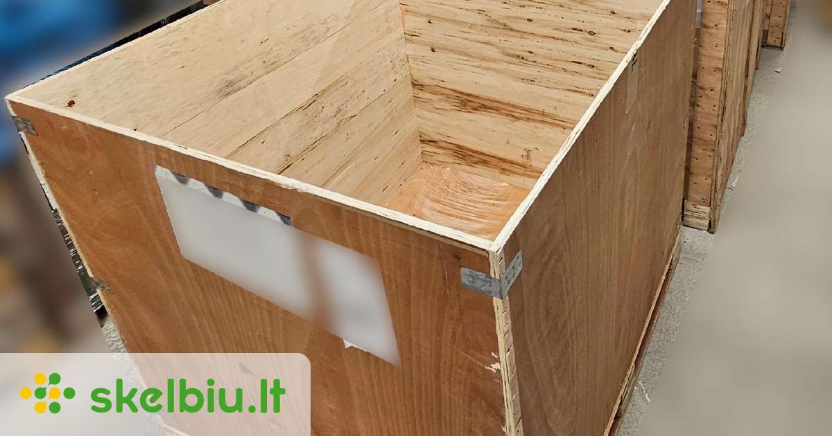 Medinės paletinės dėžės - Skelbiu.lt