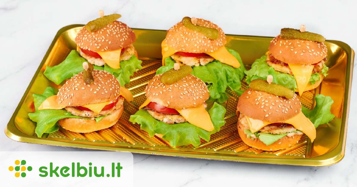 Mini kurasanai, mini burgeriai, sumuštiniai 1 kąsn - Skelbiu.lt