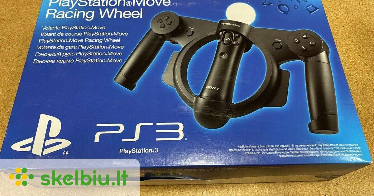 Playstation 3 move racing wheel (New). - Skelbiu.lt