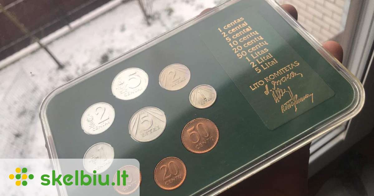 1991m monetu Lietuvos banko rinkinys. - Skelbiu.lt