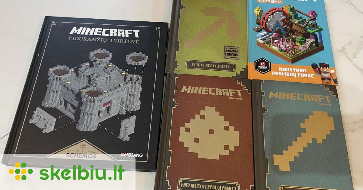 Minecraft Knygos Kaip Naujos - Skelbiu.lt