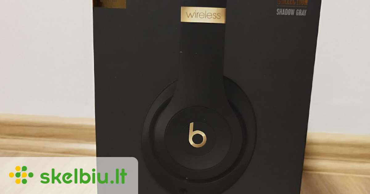 Beats Studio3 Belaidės ausinės, Shadow Gray Dr.dre - Skelbiu.lt