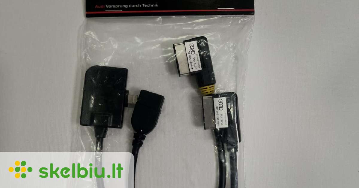 Audi Ami oem adapteriai Usb muzikai ir lightning - Skelbiu.lt