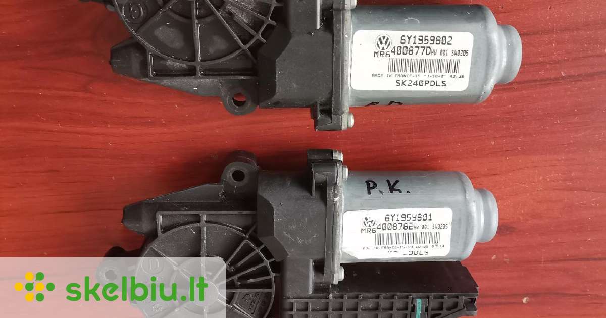 Škoda fabia I priekinio lango varikliukai - Skelbiu.lt