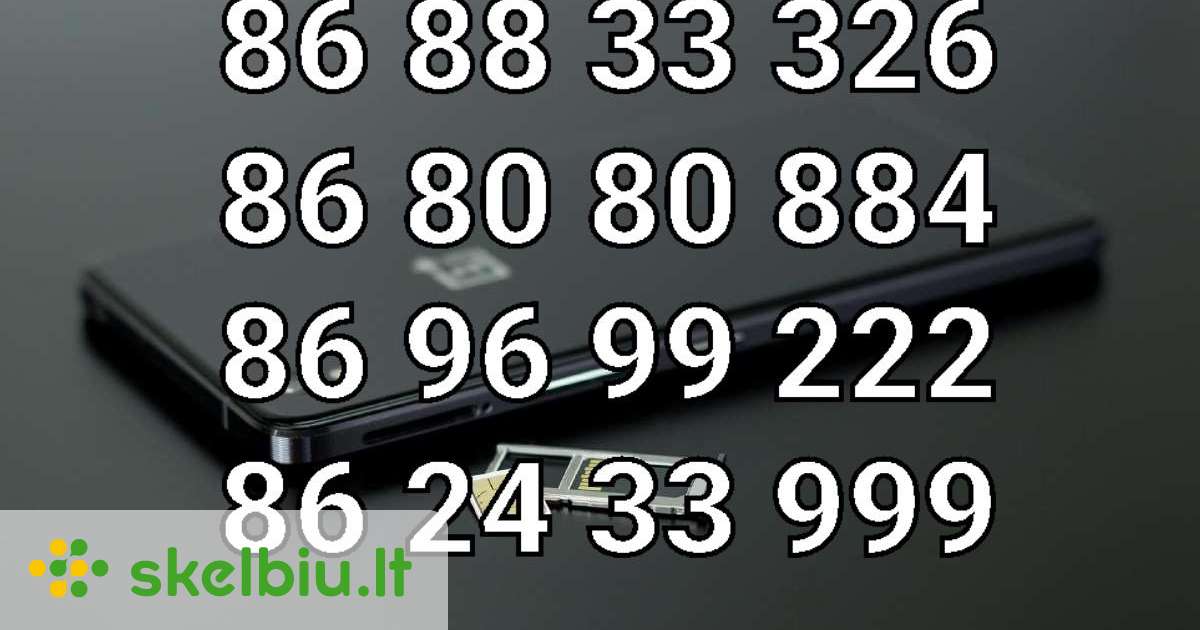 Gražūs Telefono Numeriai ! Vip - Skelbiu.lt