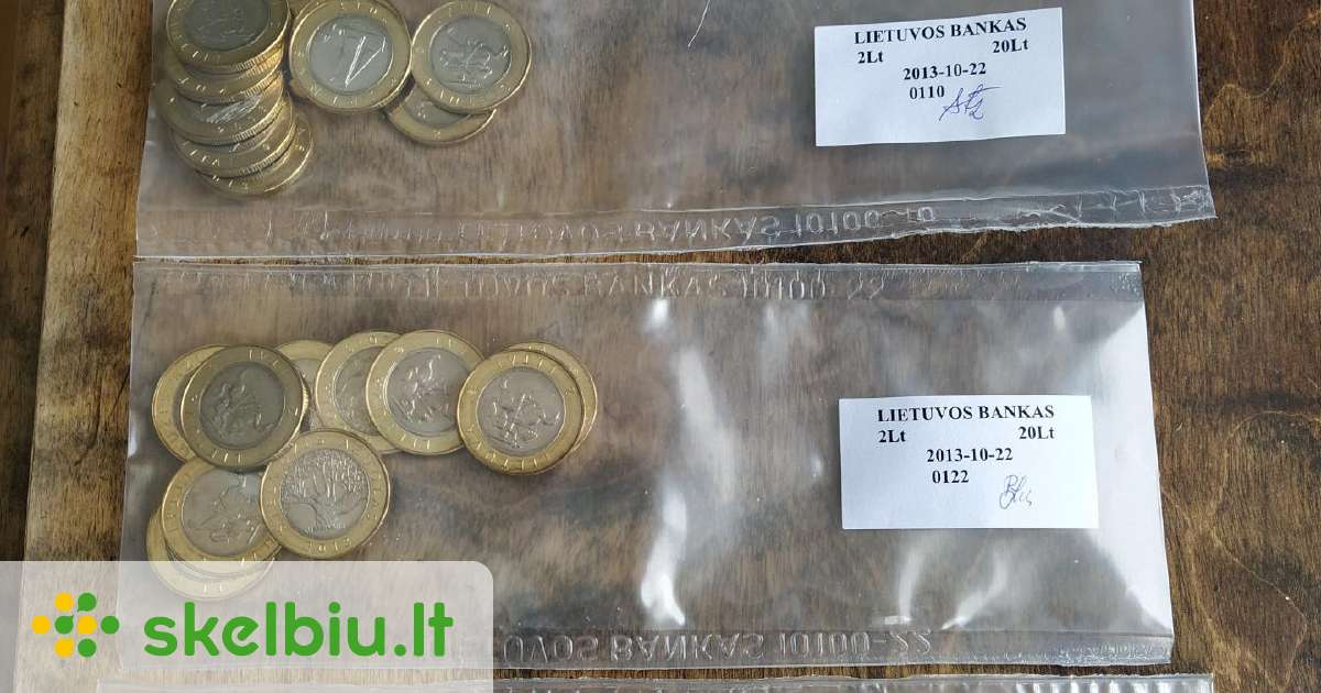 2 litai, Gamtos ir žmogaus kūriniams - 4 maišeliai - Skelbiu.lt