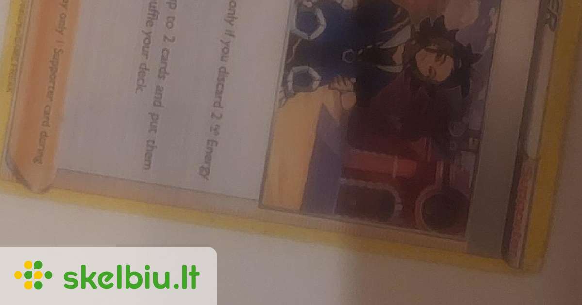 Pokemon korta Treneris Adaman. - Skelbiu.lt