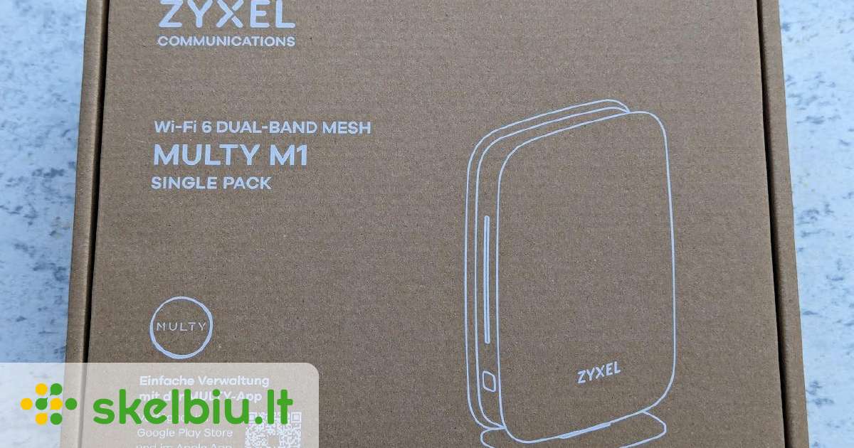 Maršrutizatorius Zyxel Multy M1 WiFi-6 Ax1800 - Skelbiu.lt
