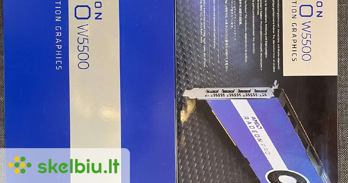 Adm Radeon 5500 Pro kaina už 2 - Skelbiu.lt