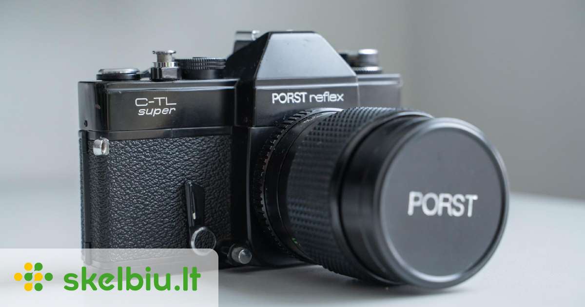 Juostinis fotoaparatas Porst reflex C-tl super - Skelbiu.lt