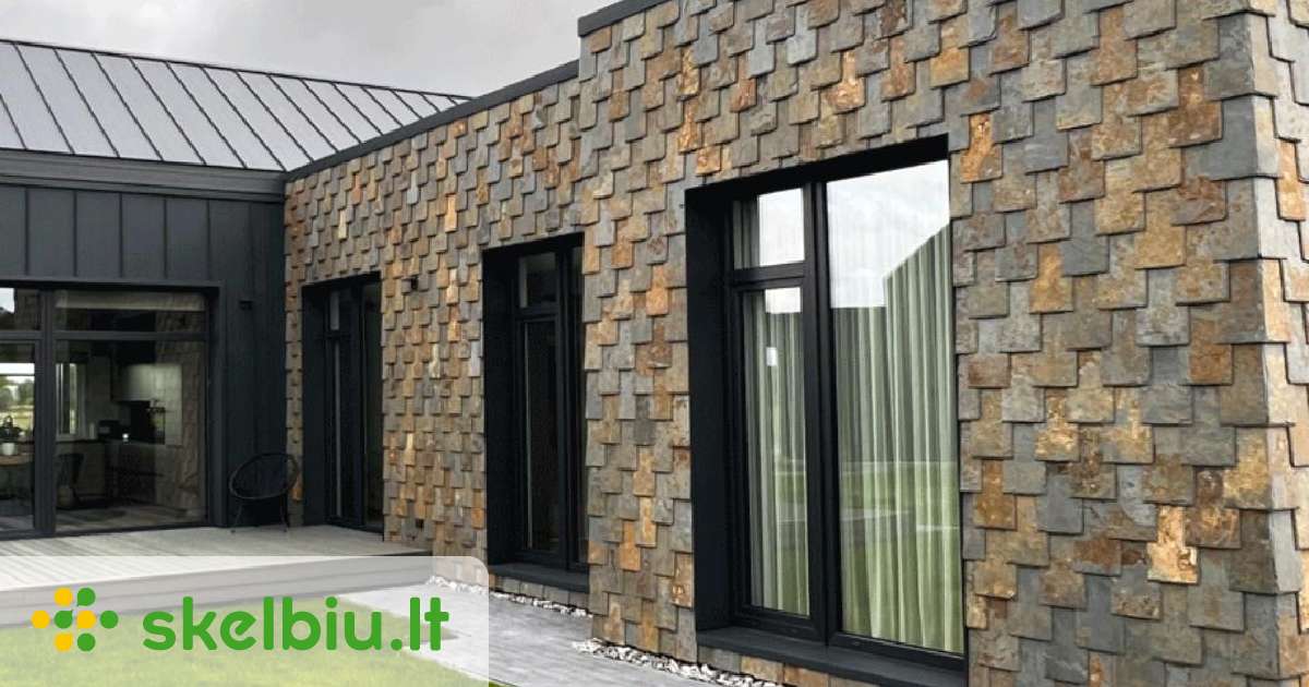 Skalūnas fasadui / stogui Rusty (natūralus akmuo) - Skelbiu.lt